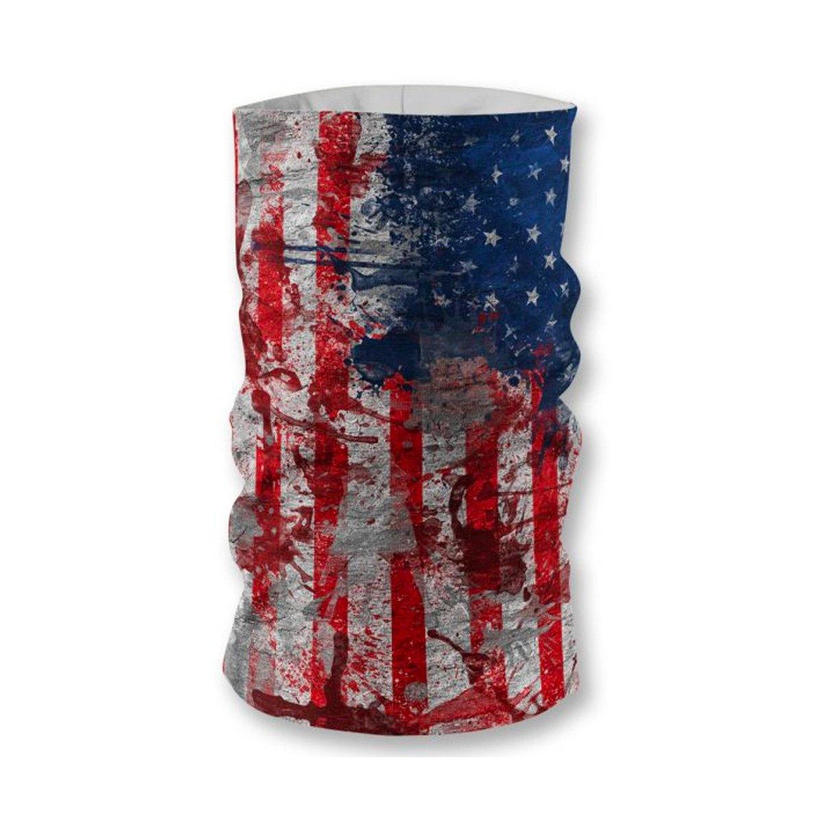 American Flag Grunge Neck Gaiter | HOOK 360°